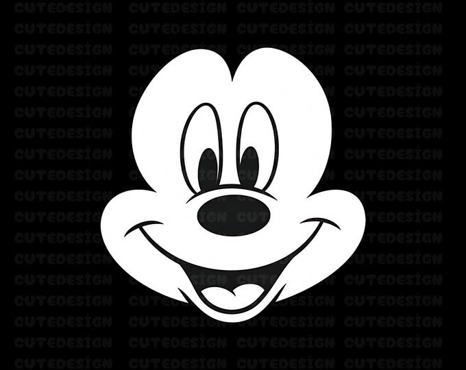 Mickey Mouse Winking Layered Cut File SVG - Etsy Canada
