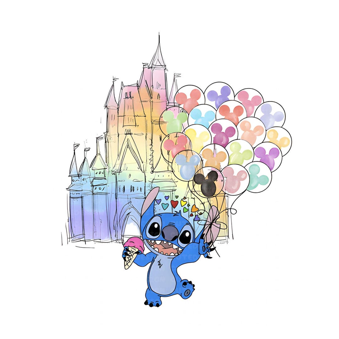 Lilo and Stitch 2025 Png,stitch Scrump Spring PNG, Retro Stitch Easter ...