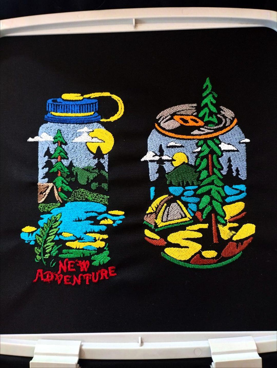 Outdoors Embroidery Design| Hiking Embroidery | Camp Life Design ...