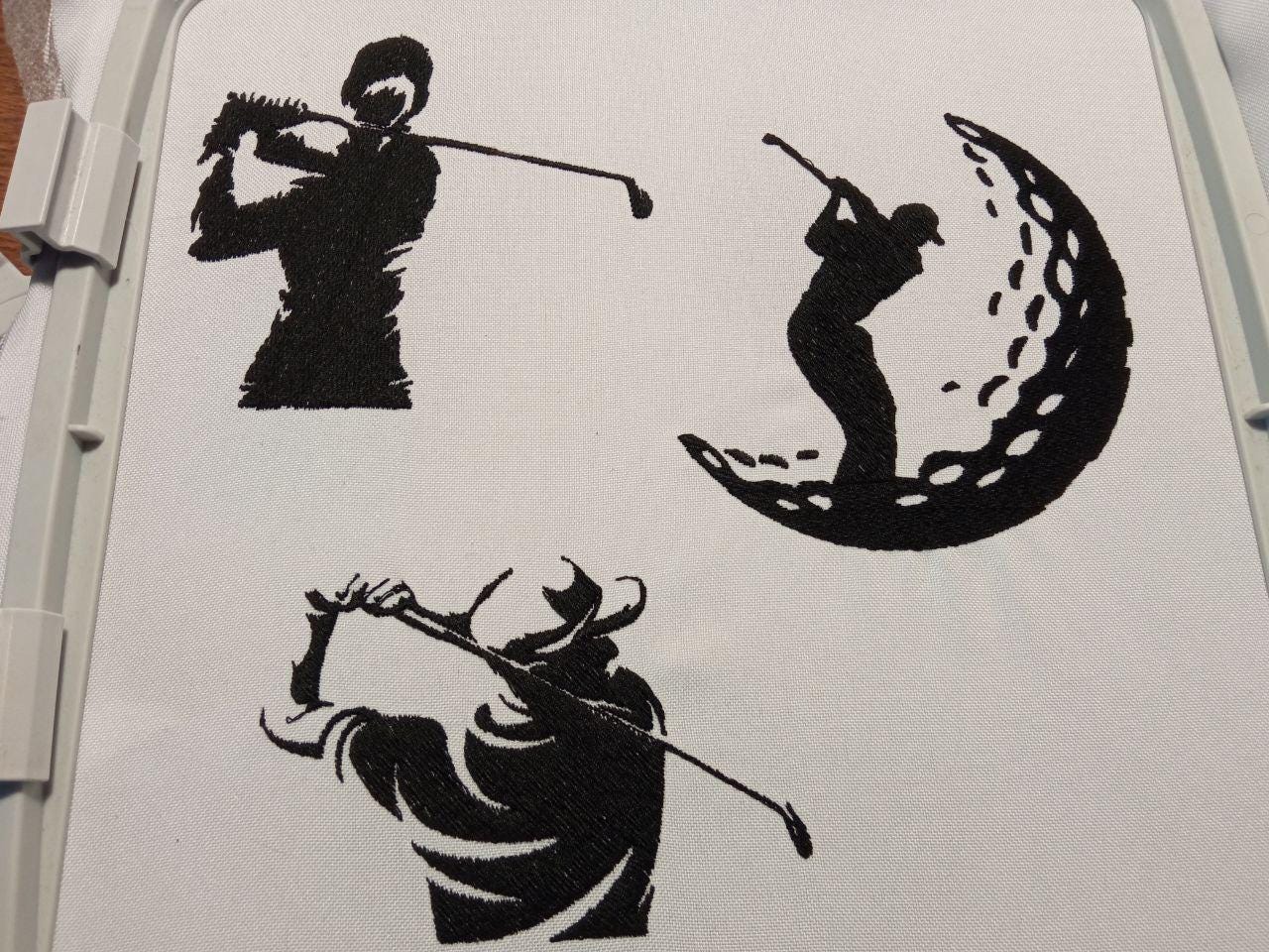 Golf Embroidery | Golfer Embroidery Patterns | Golfer Gift Idea | Sport ...