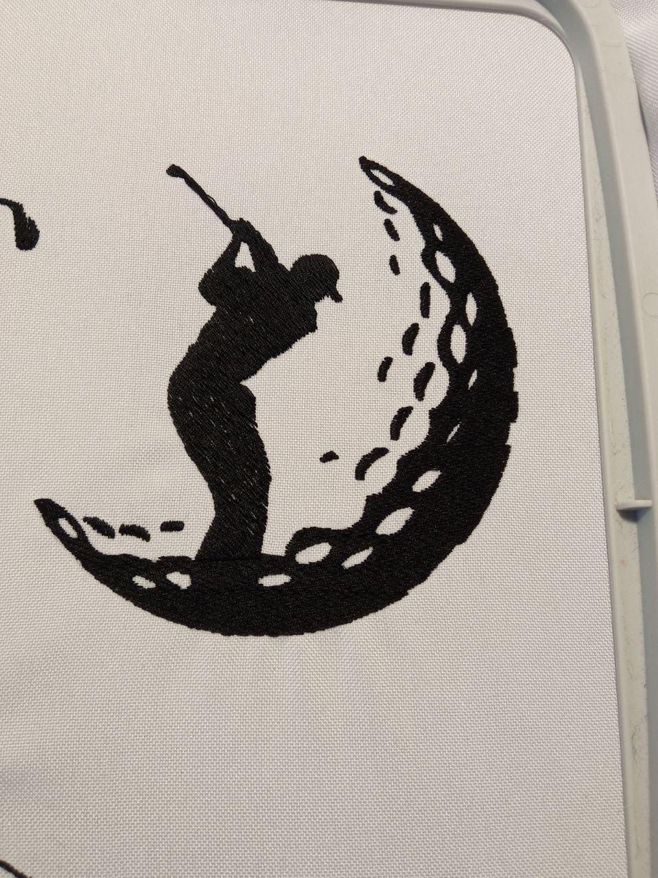 Golf Embroidery | Golfer Embroidery Patterns | Golfer Gift Idea | Sport Design | Female Golfer ...