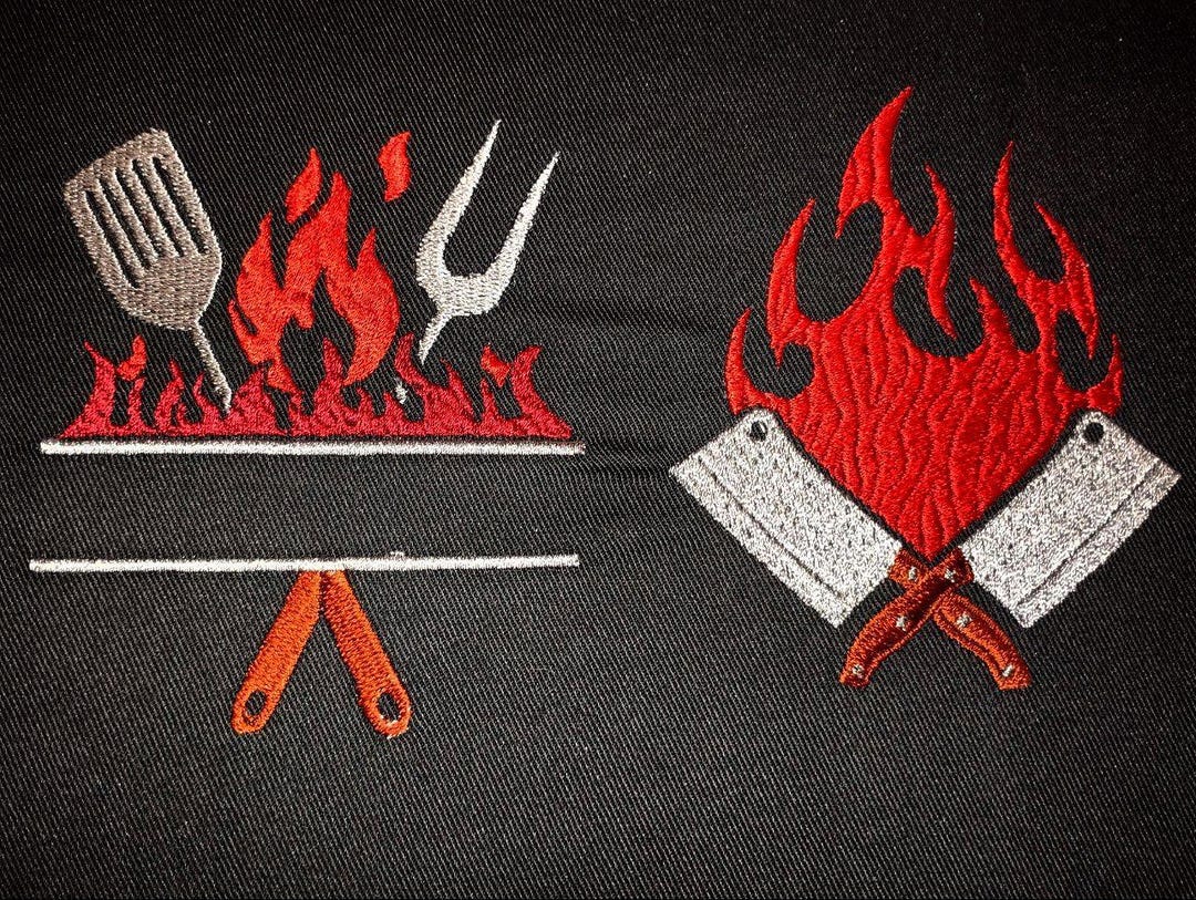 Grill & BBQ Embroidery Designs for Machine (digital Download) - Etsy