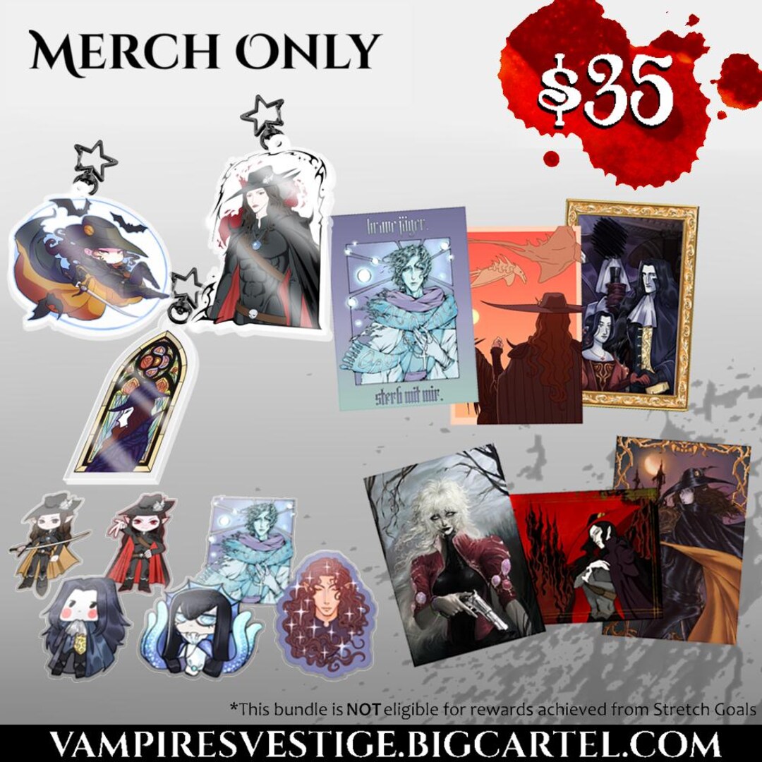 Vampire's Vestige: Merch Only PREORDER - Etsy