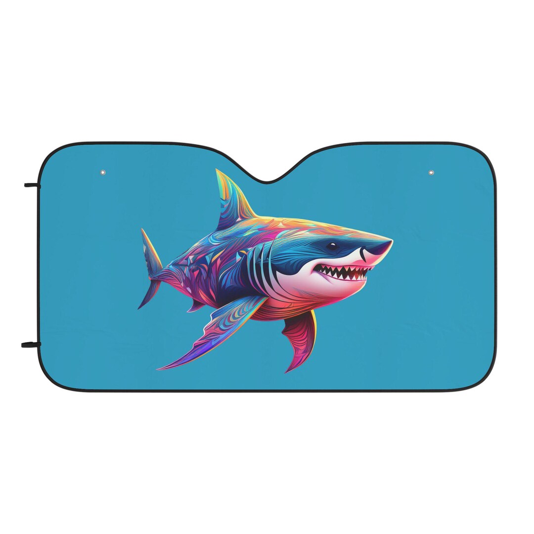 Great White Shark Design Car Sun Shade - Etsy
