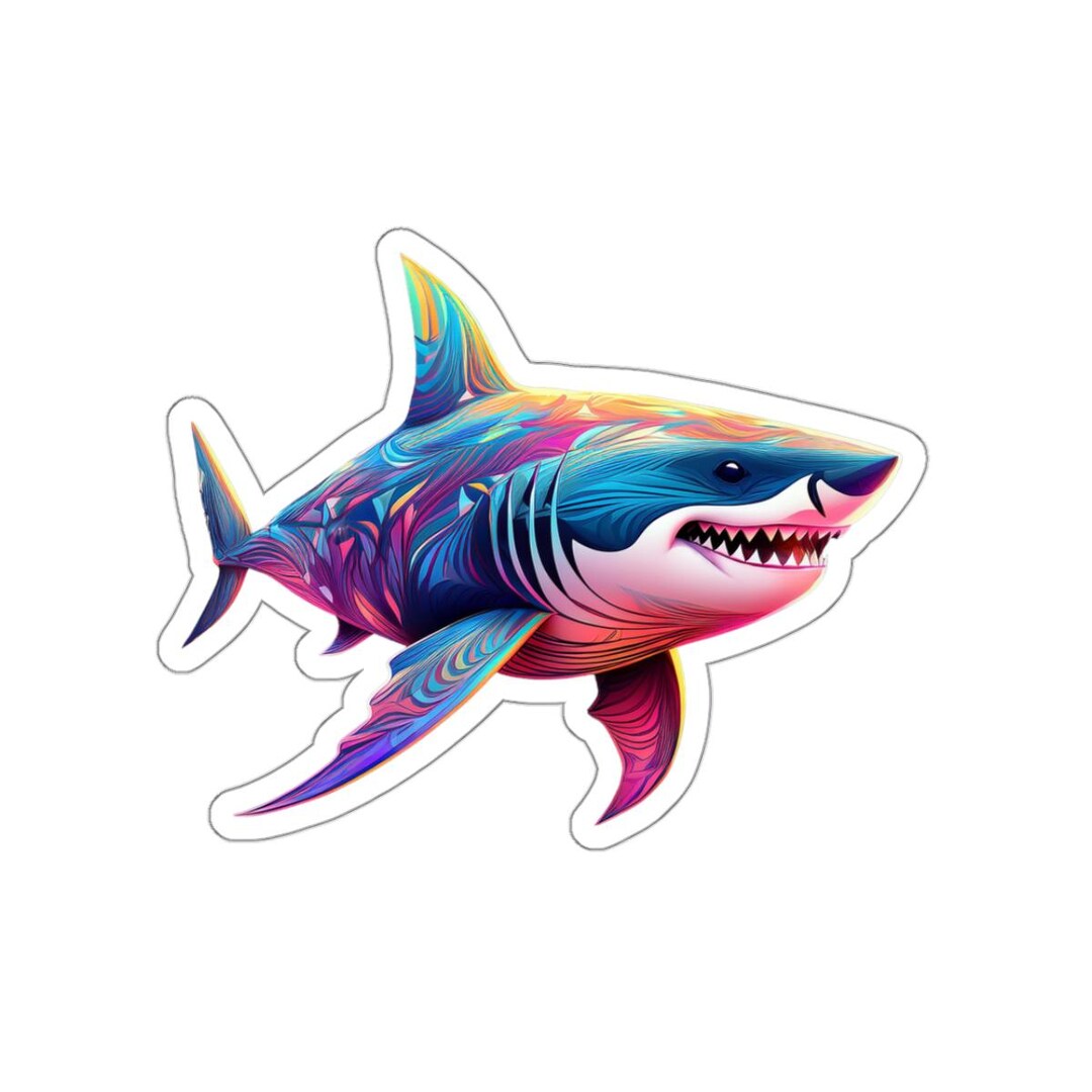 Great White Shark Stickers - Etsy