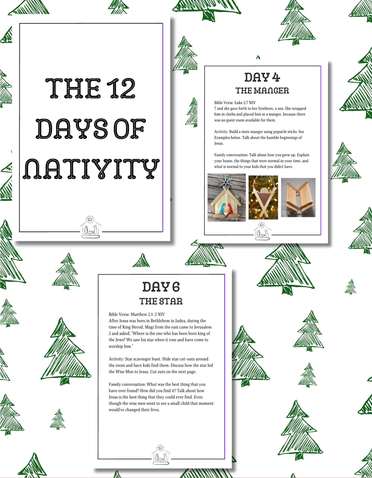 Advent Package for Christmas, Nativity Guide, Coloring & Activity Pages ...