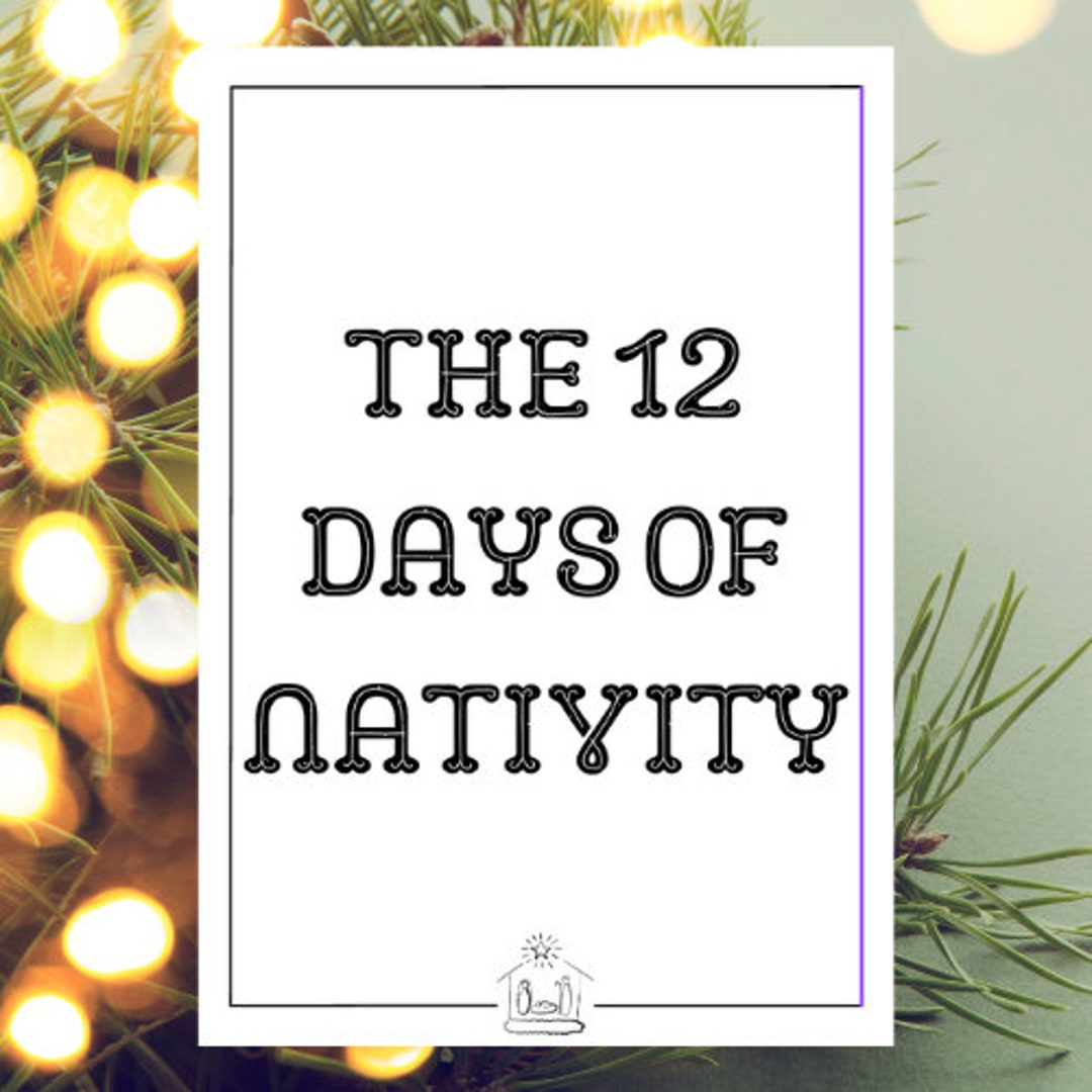 12 Days of Advent Nativity Activity Guide, Family Fun Crafts & Stories ...