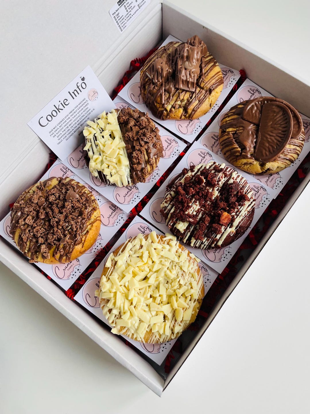 6 Fully Loaded Cookies, Letterbox Friendly, Postal Cookies, Birthday ...