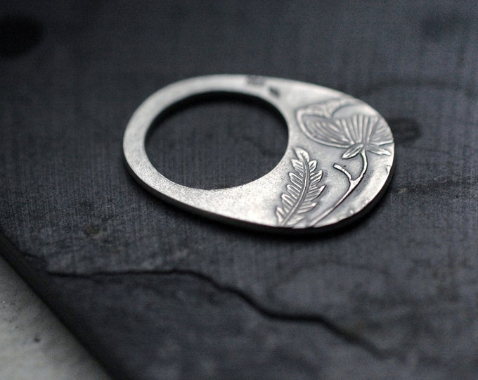 Victorian Floral & Leaf Double Sided Ring - Etsy