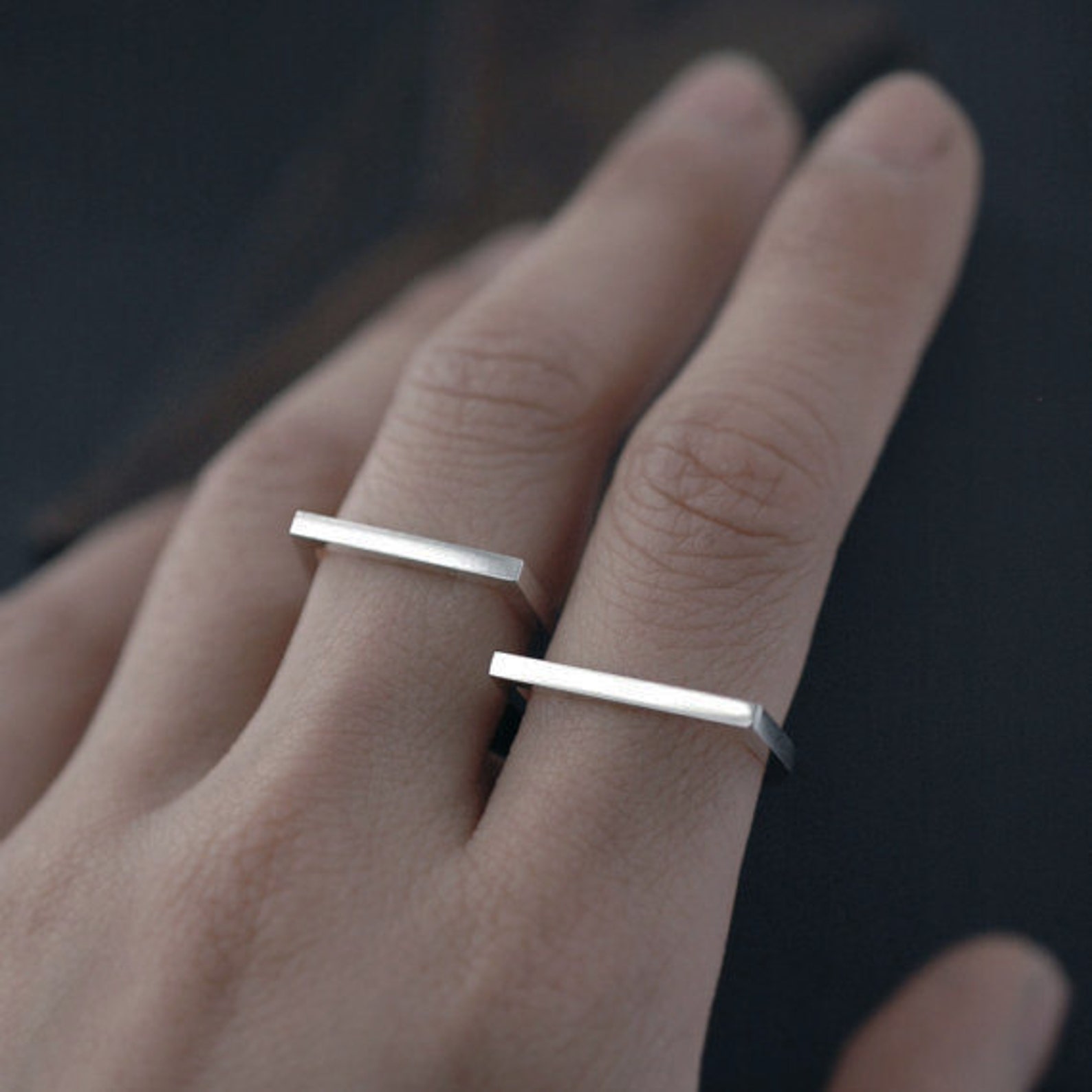 Silver Adam Smile Ring - Etsy