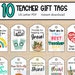 Teacher Gift Tags, Gift Tag Bundle, Teacher Appreciation Week, Teacher ...