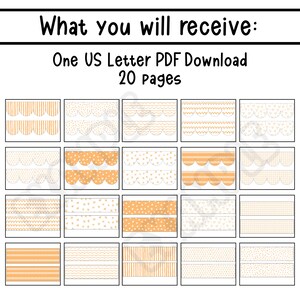 Printable Geometric Bulletin Board Borders, Digital PDF for Classroom ...