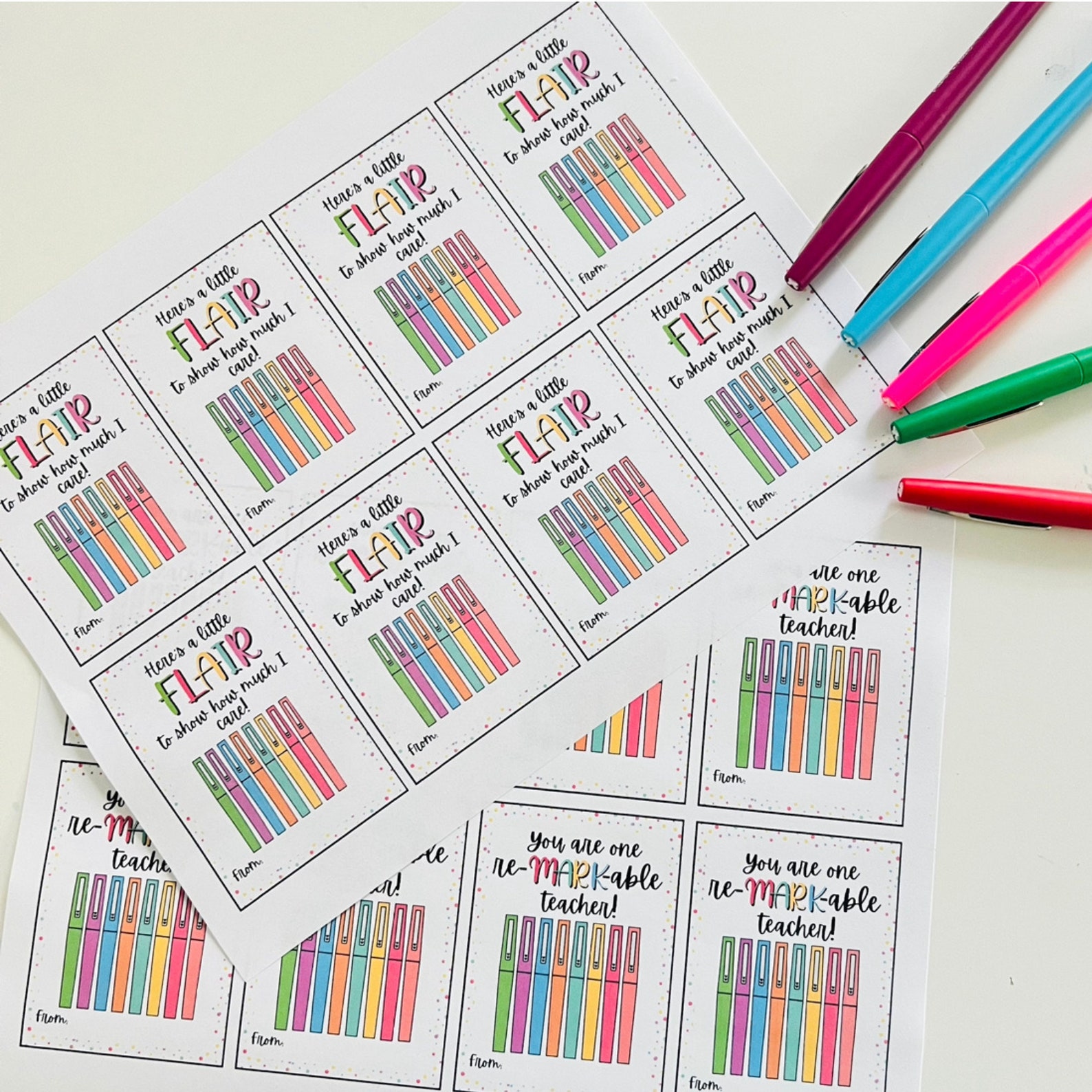 Printable Teacher Appreciation Gift Tags Teacher Appreciation Thank You ...
