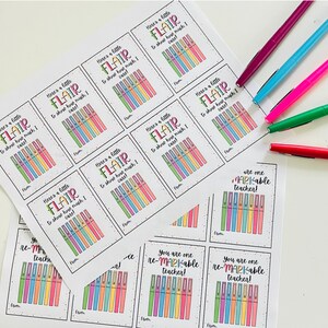Printable Teacher Appreciation Gift Tags | Teacher Appreciation Thank ...