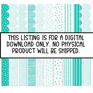 Printable Geometric Bulletin Board Borders, Digital PDF for Classroom ...