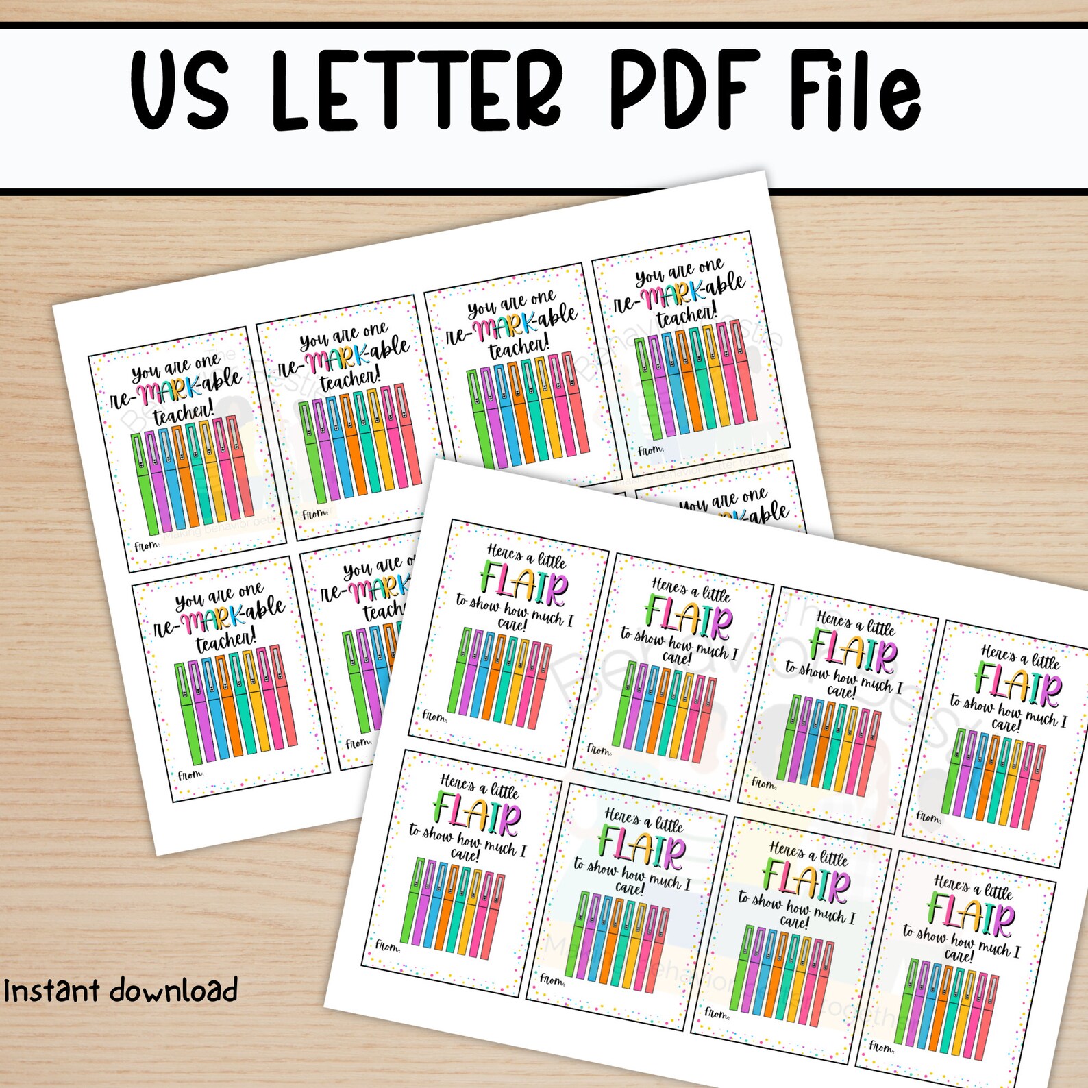 Printable Teacher Appreciation Gift Tags Teacher Appreciation Thank You ...