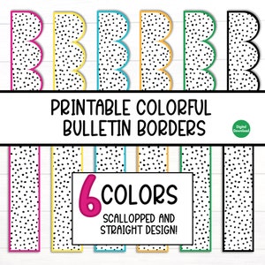 Printable Bulletin Board Borders, Classroom Decor, Bulletin Board Trim ...