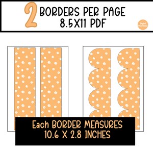 Printable Geometric Bulletin Board Borders, Digital PDF for Classroom ...