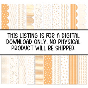 Printable Geometric Bulletin Board Borders, Digital PDF for Classroom ...