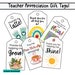 Teacher Gift Tags, Gift Tag Bundle, Teacher Appreciation Week, Teacher ...