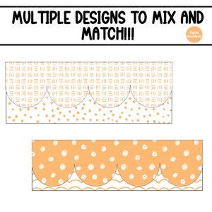 Printable Geometric Bulletin Board Borders, Digital PDF for Classroom ...