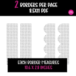 Black and White Bulletin Board Border, Geometric Bulletin Board Boarder ...