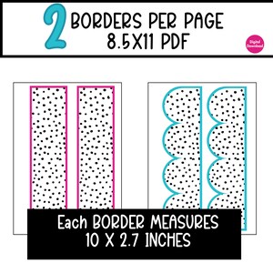 Printable Bulletin Board Borders, Classroom Decor, Bulletin Board Trim ...