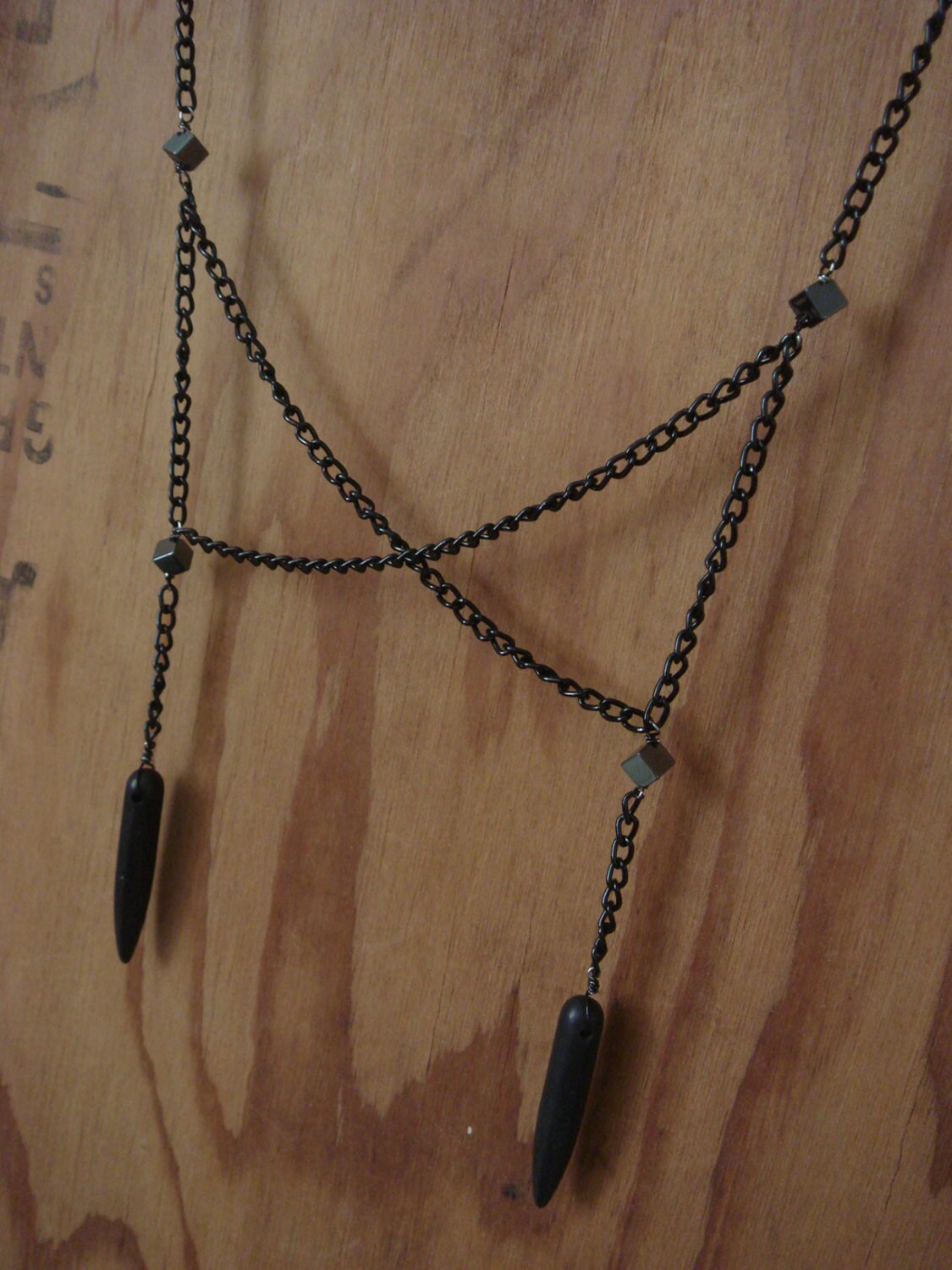 Black Ex Necklace - Etsy