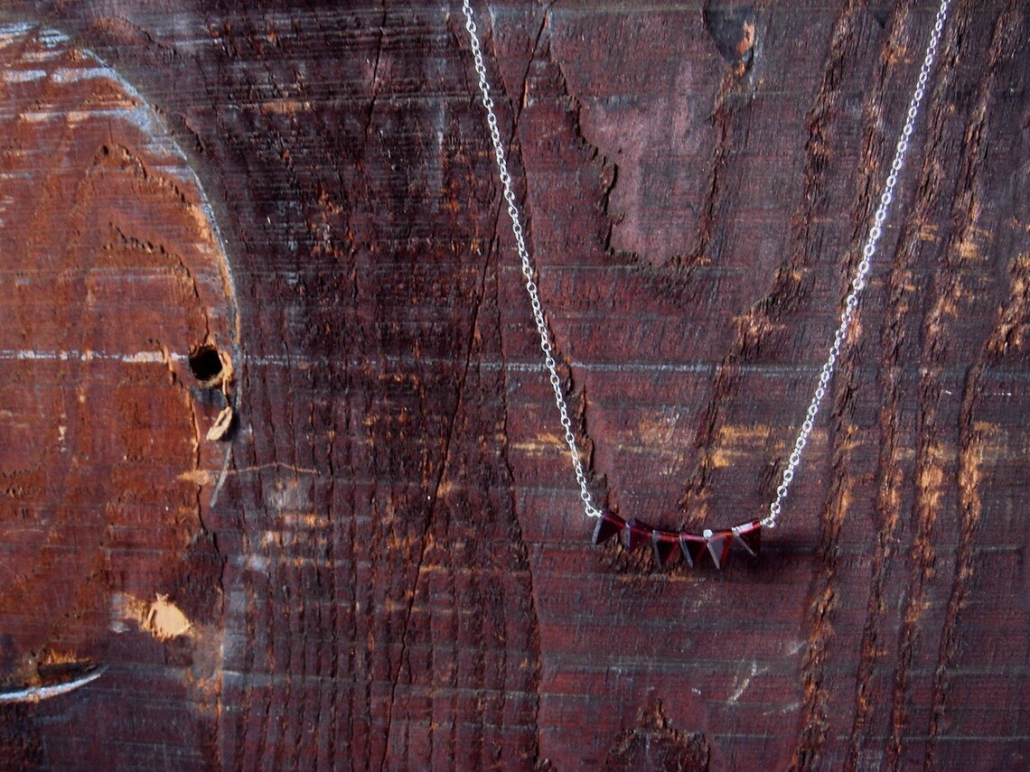 Vampire Fangs on Sterling Chain Necklace - Etsy