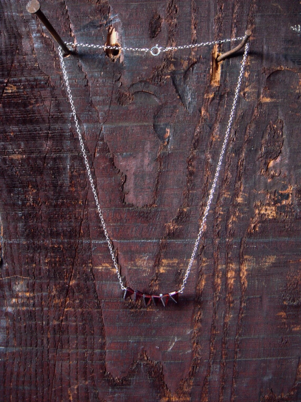 Vampire Fangs on Sterling Chain Necklace - Etsy