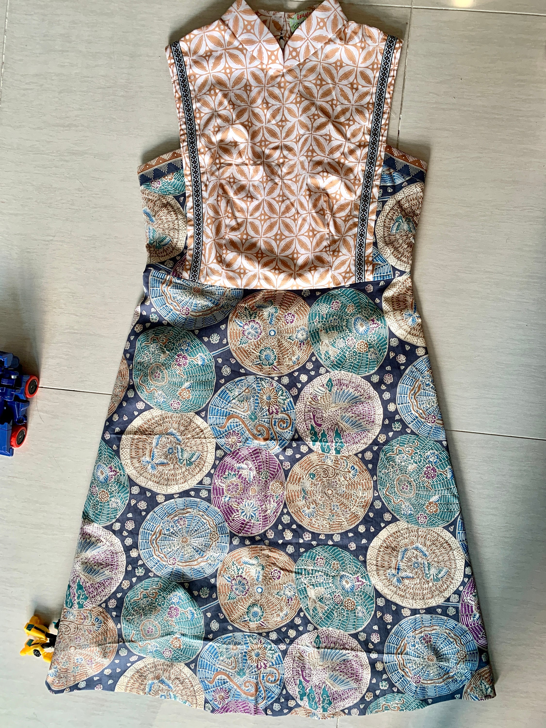 Parasol Motif Batik Cheongsam Dress - Etsy