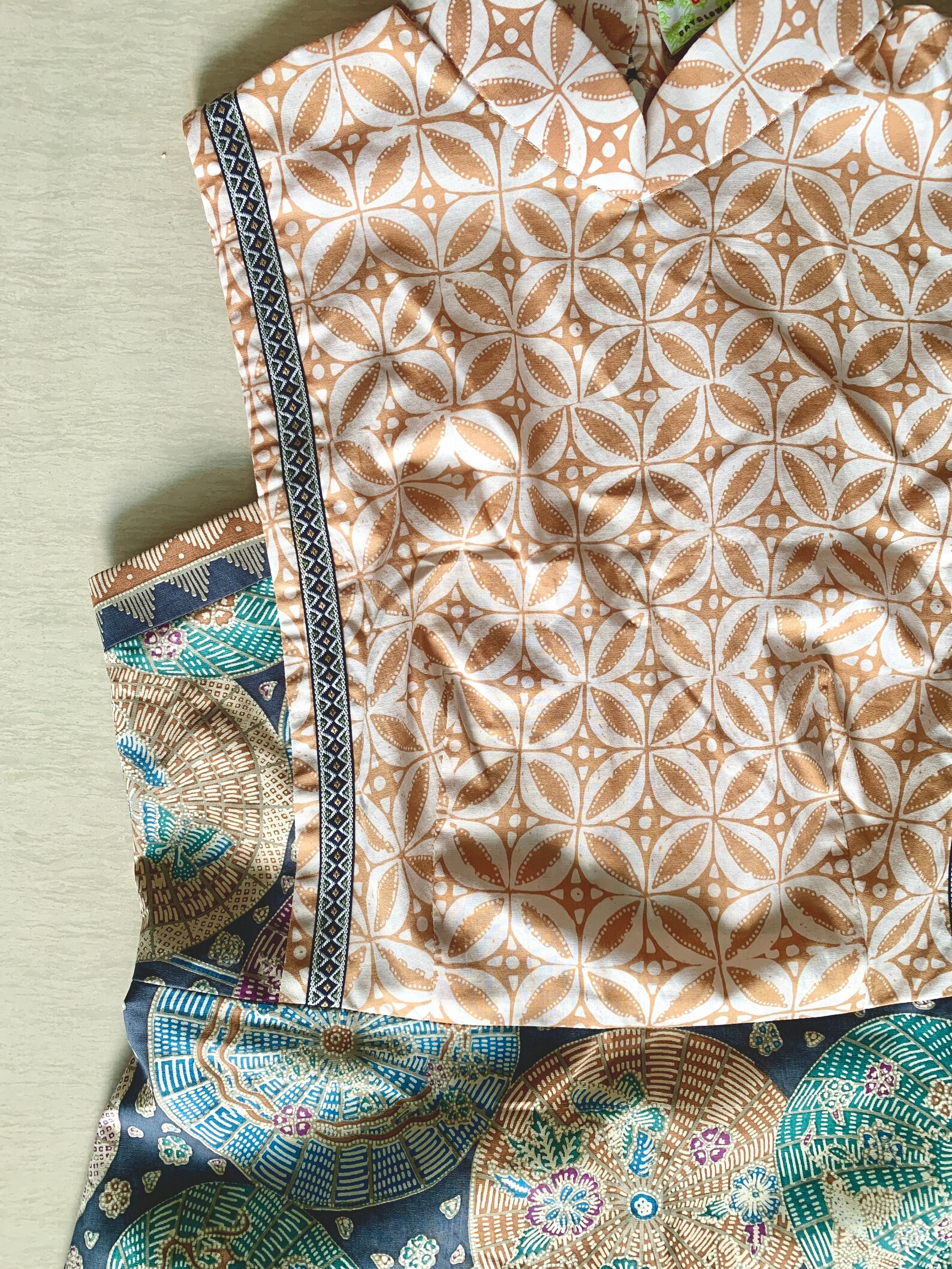 Parasol Motif Batik Cheongsam Dress - Etsy