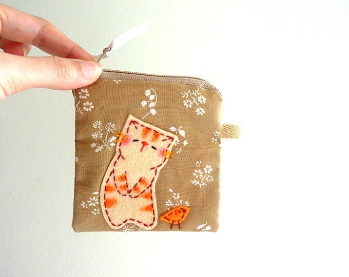 Cat Coin Purse, Purse, Coin Zipper Pouch, Cat Purse - Etsy