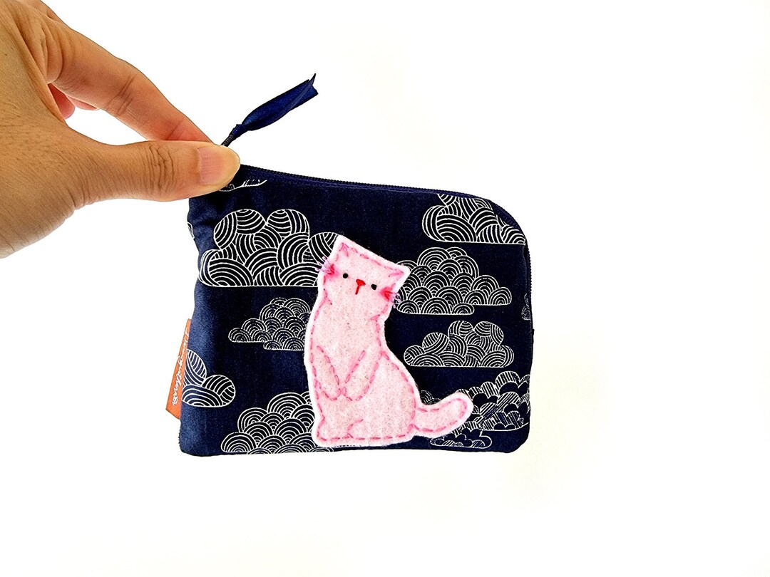 Cat Coin Purse Kitty Zipper Pouch Coin Wallet Purse Cat Gift for Friend ...