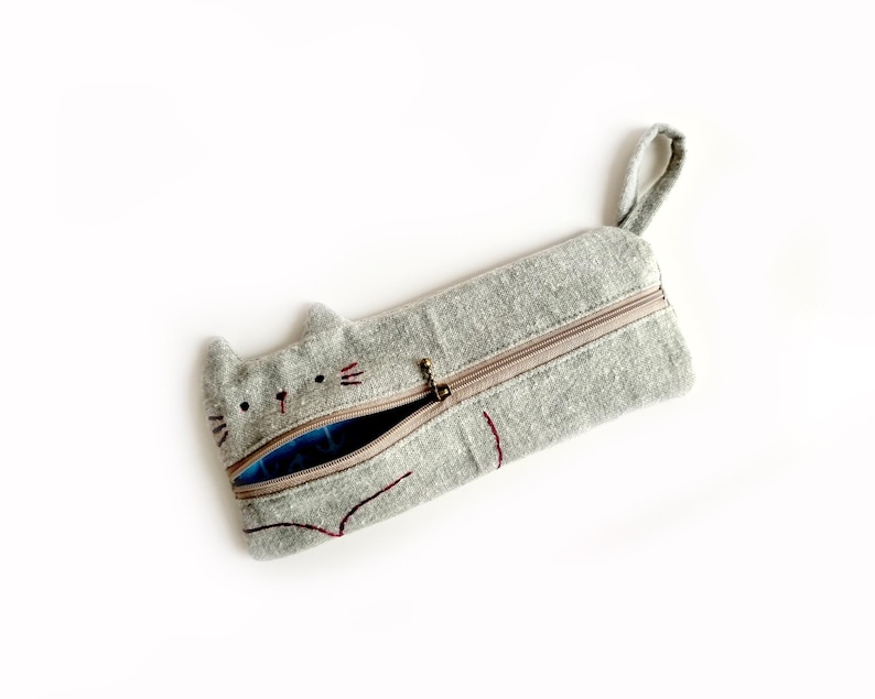 Cat Pencil Case Sewing Pattern – Cute DIY Zipper Pouch PDF – Easy ...