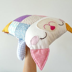 Patchwork Cat, Patchwork Pillow, Stuffed Cat, Cat Pillow, Cat Softie ...