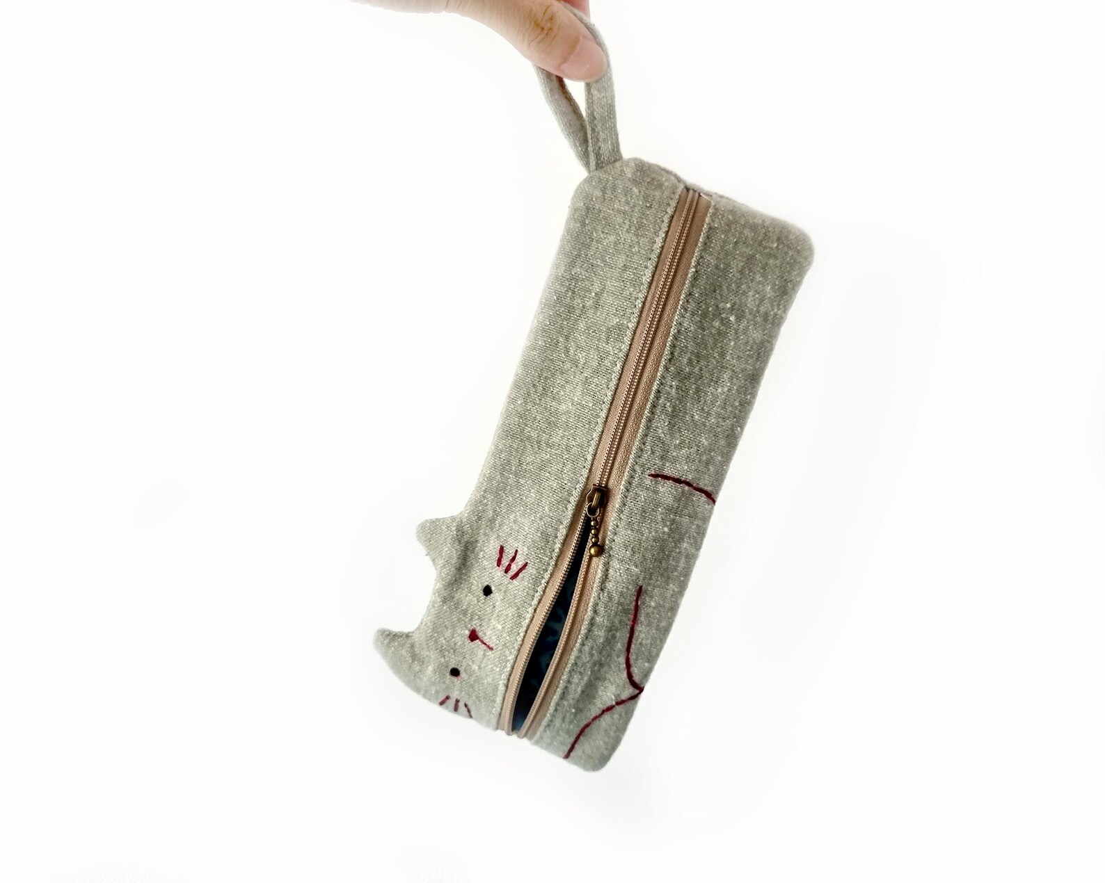 Cat Pencil Case Sewing Pattern – Cute DIY Zipper Pouch PDF – Easy ...