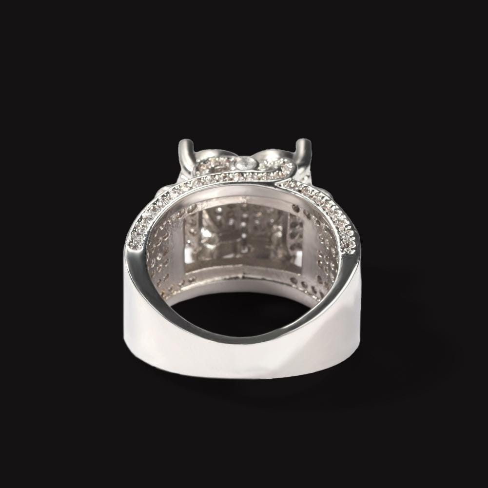 Shiny Heart Iced Out Jewelry 5A Cz Stones Engagement Luxury Diamond ...