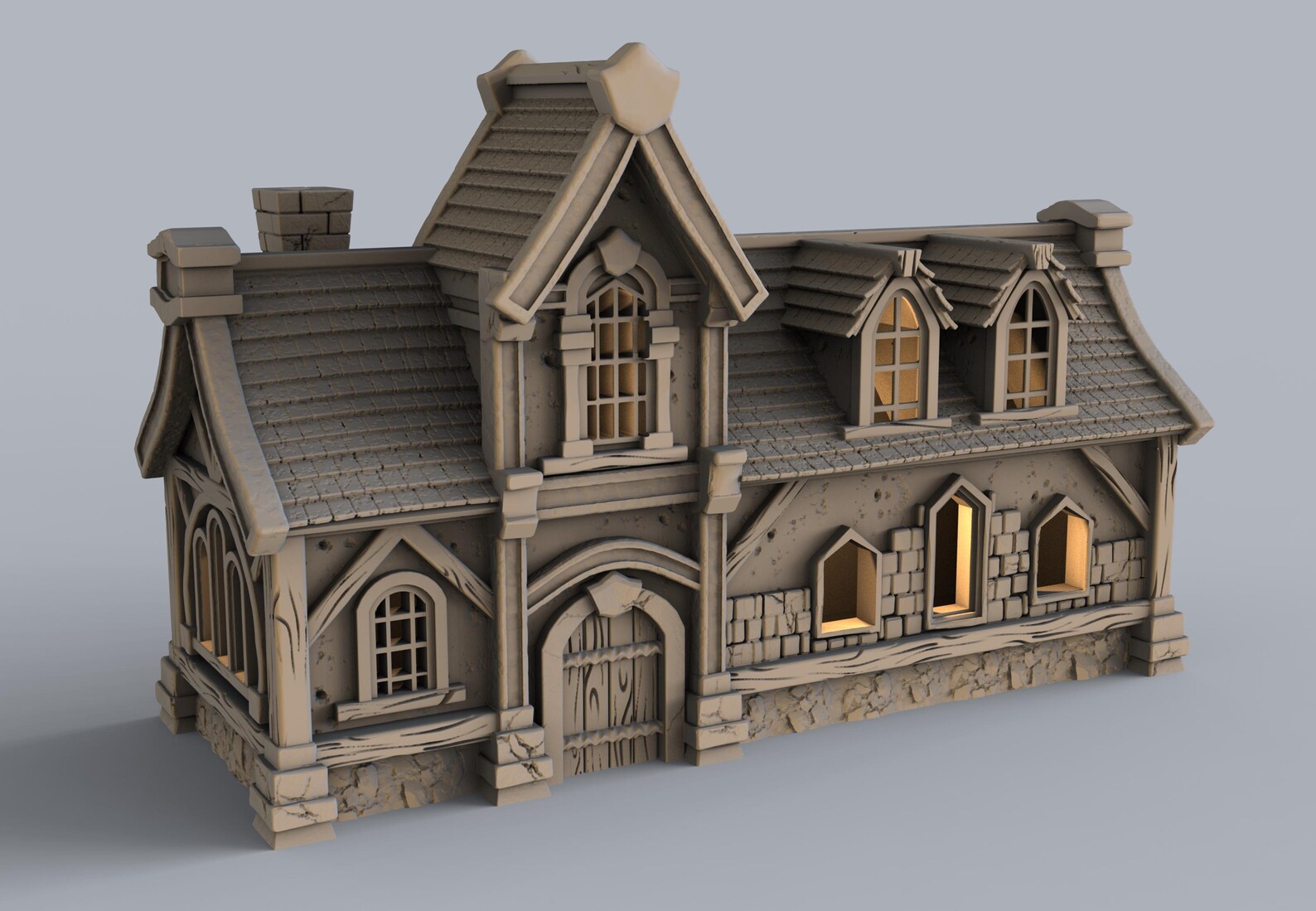 3 Medieval Houses 4, 5, 6. DND. Pathfinder. TTRPG. 28mm - Etsy