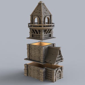 3 Medieval Houses 4, 5, 6. DND. Pathfinder. TTRPG. 28mm - Etsy