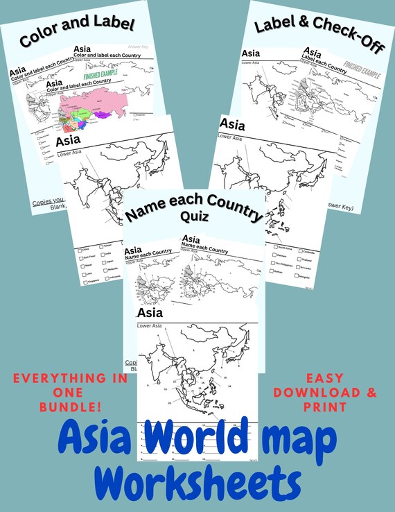 Label Map Of Asia