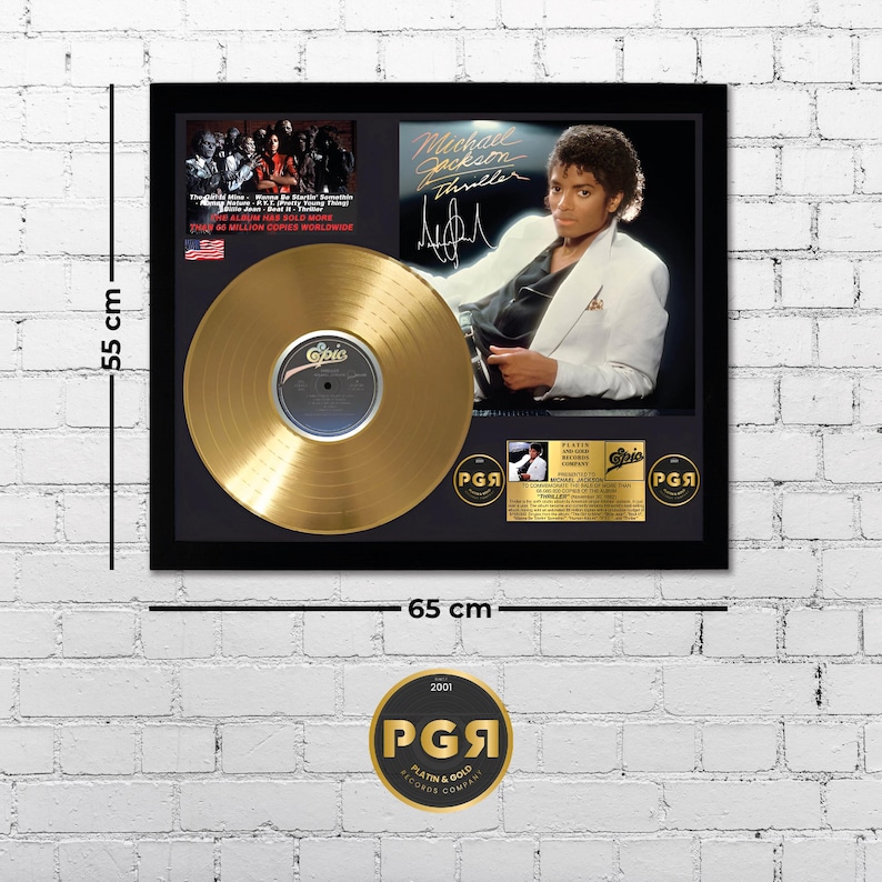 Michael Jackson Framed Gold Record – Music Wall Art - Etsy