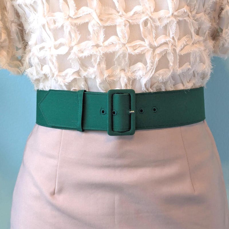 Wide Fabric Belt - Etsy