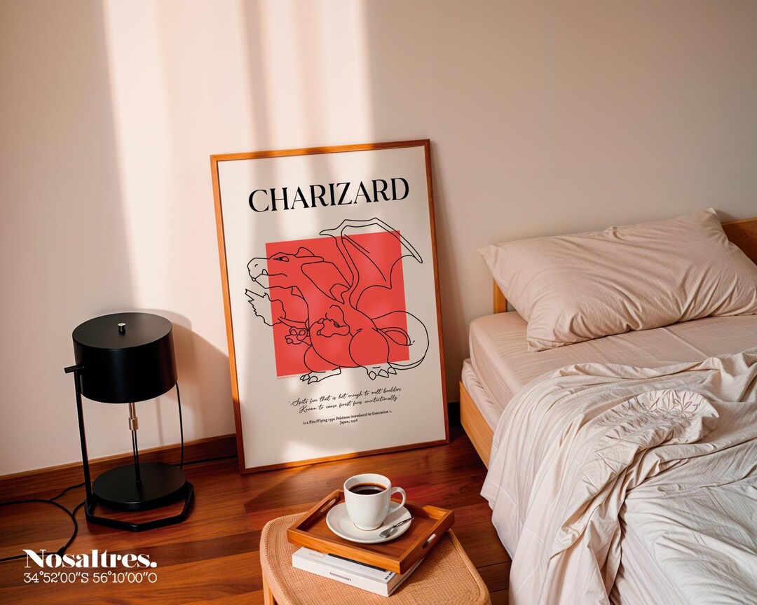 Pokemon / Charizard / Cartoon Poster / Wall Art / Wall Prints / Home ...