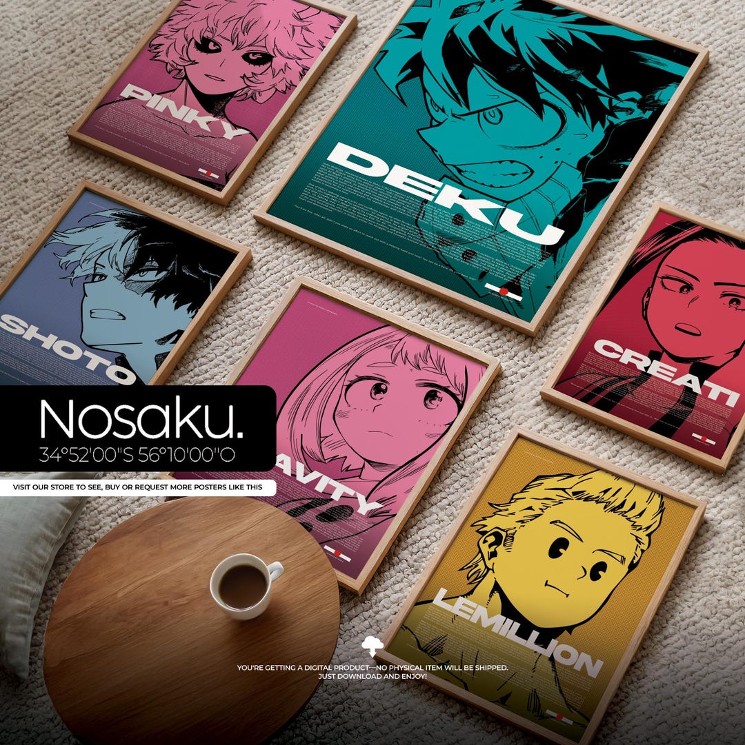 Select Your Hero | Boku No Hero | My Hero Academia Poster | Printable ...