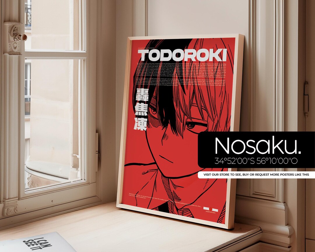 Shoto Todoroki / Boku No Hero / My Hero Academia / Cartoon Poster ...