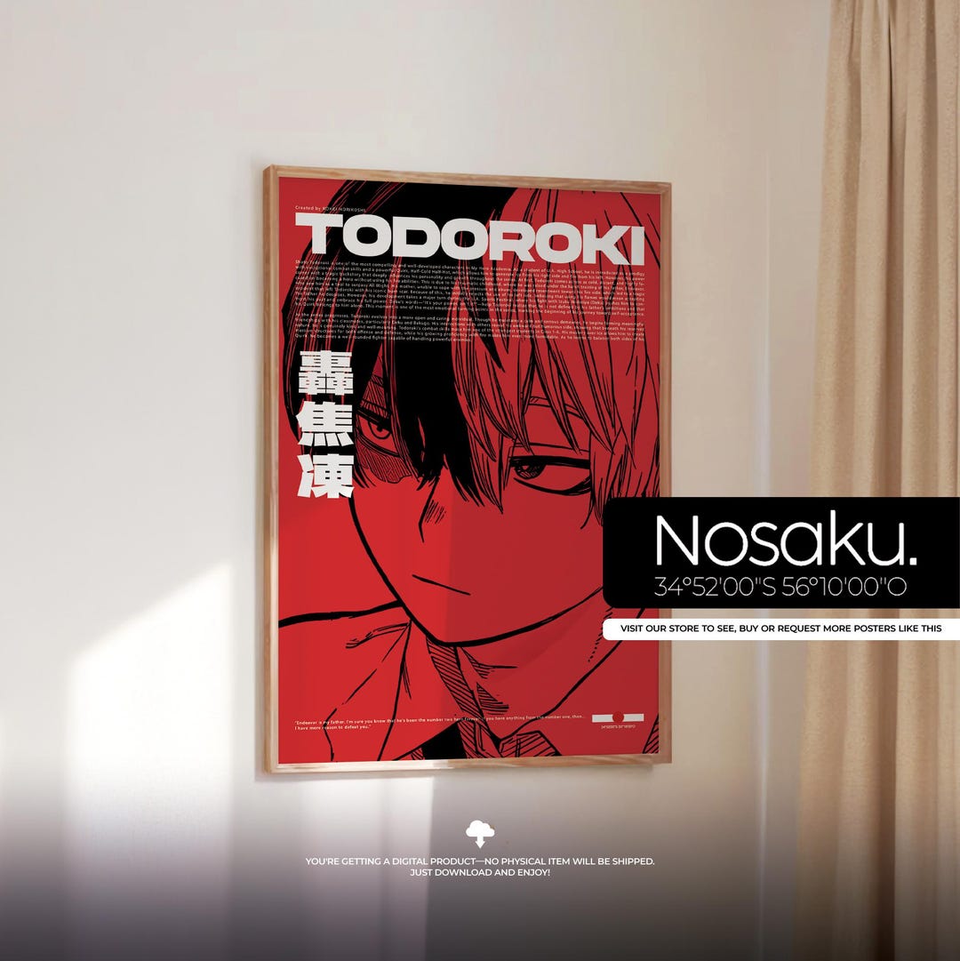 Todoroki |boku No Hero |my Hero Academia |wall Art |wall Art |wall ...
