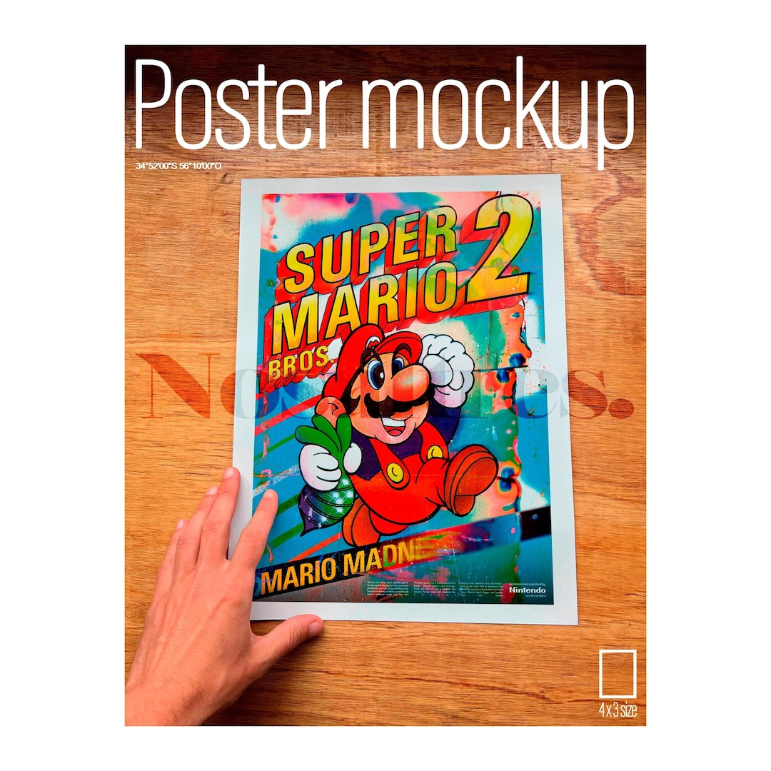 Editable 4x3 Poster Mockup / Poster Mockup / Editable 4x3 Poster ...