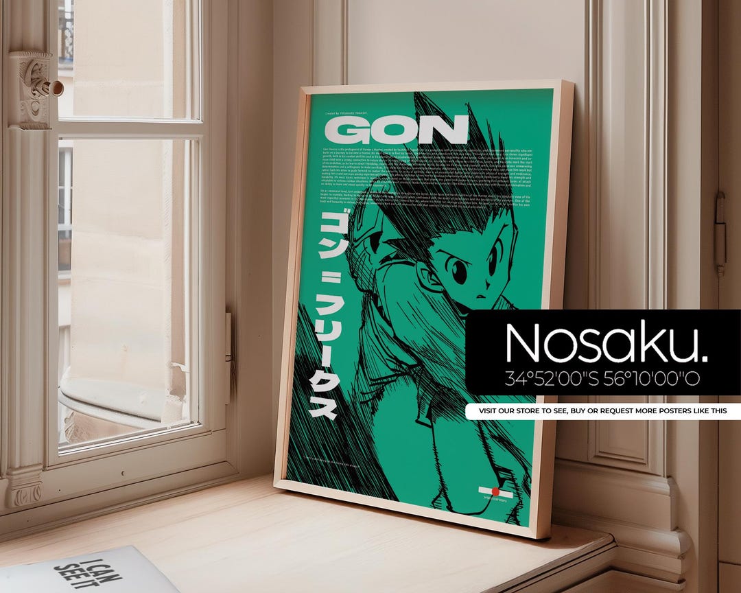 Gon Freecss / Hunter X Hunter / Cartoon Poster / Wall Prints / Gift ...