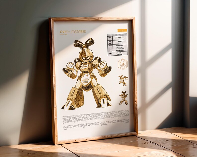 Metabee / Medarots/ Medabots /anime /cartoon Poster /wall Art/wall ...